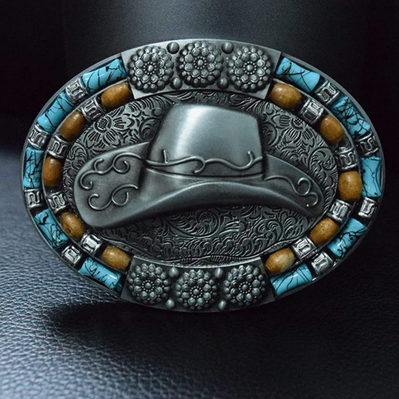 Accessories | New Turquoise Cowgirl Cowboy Stetson Hat Western Belt ...